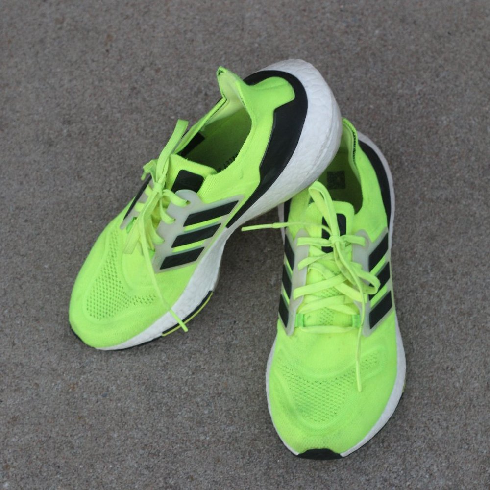 Adidas Neon Yellow & Black Ultraboost Sneakers - Gem